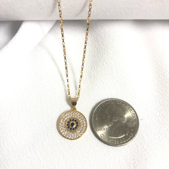 Jewelry | 18k Gold Filled Diamond Necklace | Poshmark